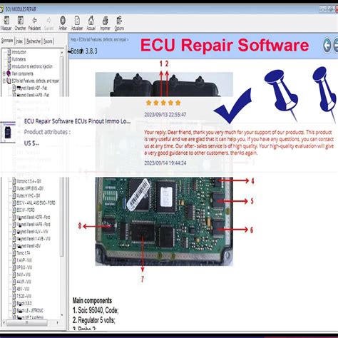 ECU Repair Software ECUs Pinout Immo Location Car Repair Tool Including