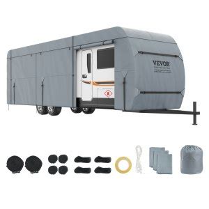 Vevor Travel Trailer Cover 20 22 Rv Cover 4 Layer Non Woven Fabric
