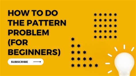 Pattern Problem Absolute Beginners Part 1 Java Youtube
