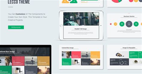 Шаблон креативной презентации Lecco Keynote Шаблоны презентаций Envato Elements