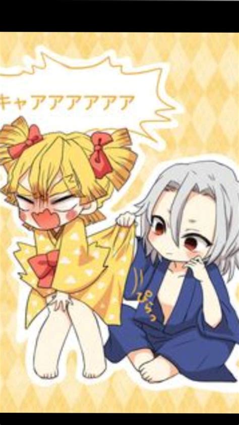 Zenitsu X Uzui Dibujos Animados Bonitos Relación Poliamorosa