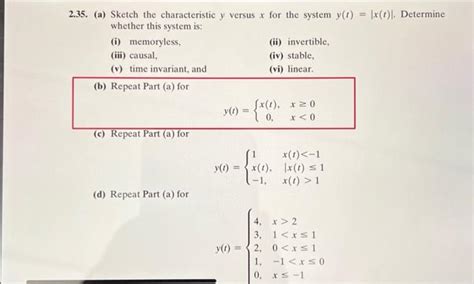 35 A Sketch The Characteristic Y Versus X For The