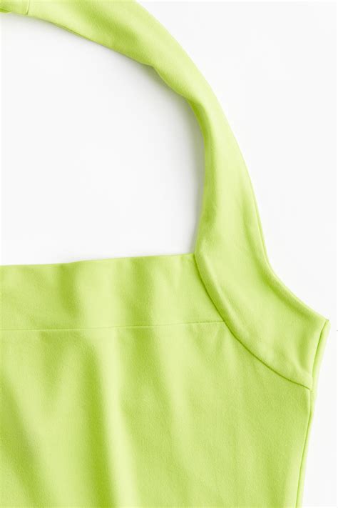 Halterneck Thong Body Neon Green Ladies Handm Gb