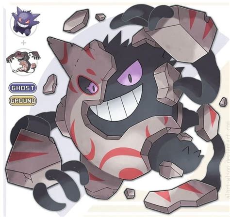 Gengar And Runerigus Fusion From Emperor Empoleon Facebook