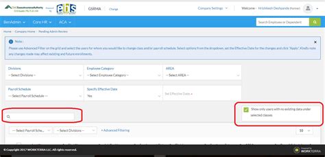 Nf 5349 Pre Production Ui Gsrma Alignment Is Not Proper On Assign Classes And Payroll