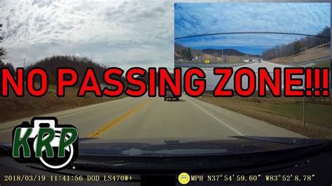 No Passing Zone Sign