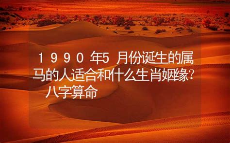 1990年5月份诞生的属马的人适合和什么生肖姻缘？ 八字算命 八字算命 合福居算命网