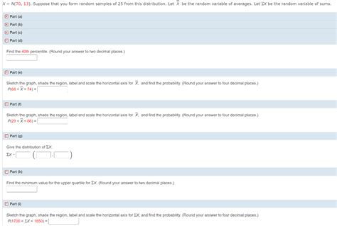 Solved X N Suppose That You Form Random Samples Chegg