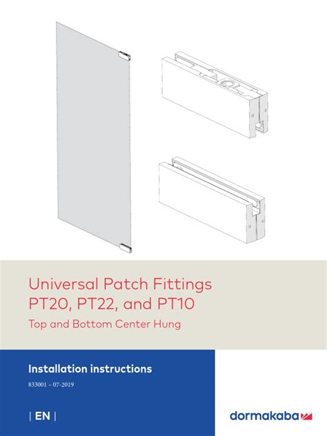 Universal Patch Fittings Pt10 20 22 0719 Pdf Pdf Door Screw