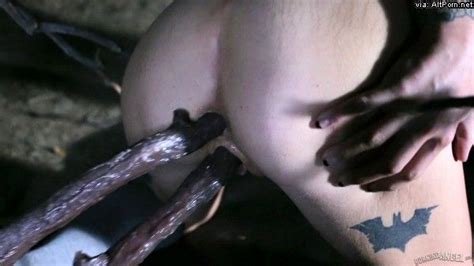 Girl Fucks Tree Branch