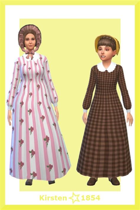 Inger Dress The Sims 4 Create A Sim Curseforge Prairie Dress Save