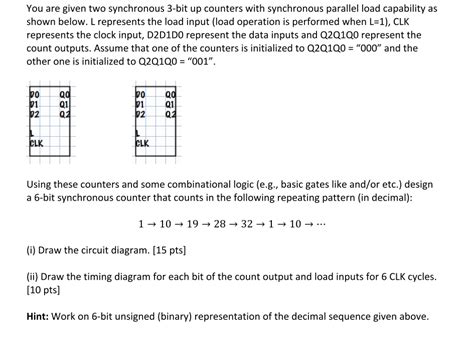 Solved You Are Given Two Synchronous 3 Bit Up Counters With