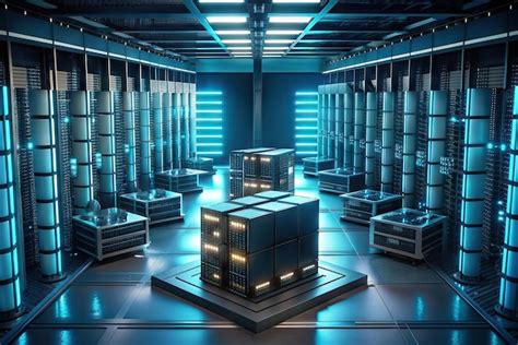 Premium Photo Modern Data Center And Network Infrastructure Solutions