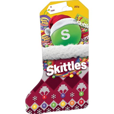 Skittles And Hubba Bubba Chewy Lollies Christmas T Stocking 202g