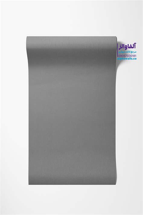 کاغذ دیواری طوسی روشن ساده طرح بافت شرکت آلفا والز