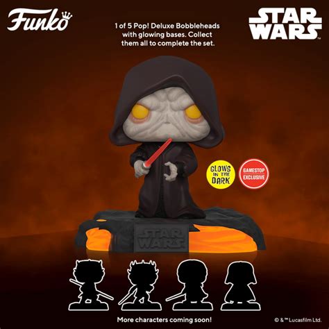 Funko Pop Deluxe Star Wars Red Saber Series Volume 1 Darth Sidious