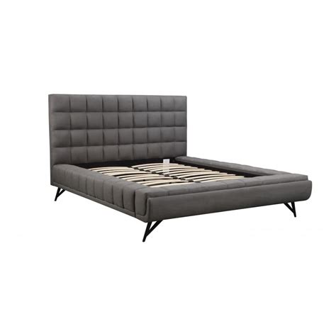 Brassex Inc Reva Queen Platform Bed Grey The Home Depot Canada