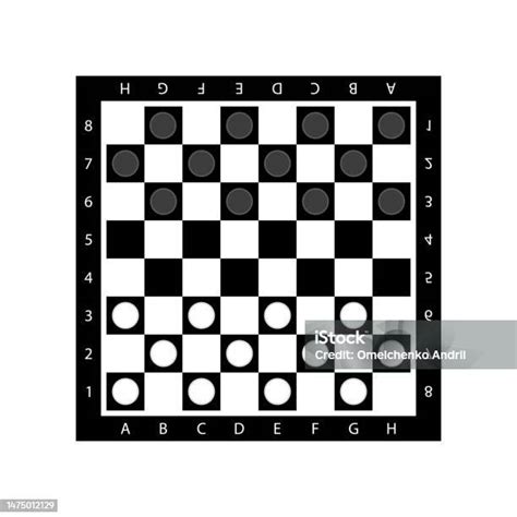 Chess Board Checkers Gamechess Board Vector Chess Board Illustration