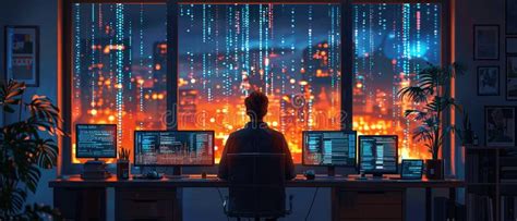 Software Engineer Debugging Code In A Collaborative Workspace Stock