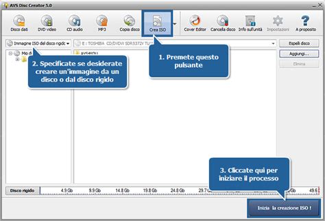 AVS YOU AVS Disc Creator Uso Di AVS Disc Creator Creazione ISO
