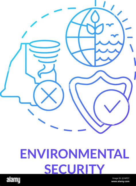Environmental Security Blue Gradient Concept Icon Stock Vector Image And Art Alamy