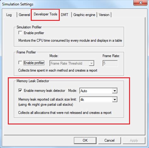 Memory Leak Detector SIMboxWiki