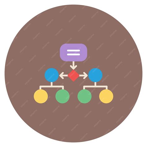 Premium Vector Horizontal Hierarchy Flat Illustration