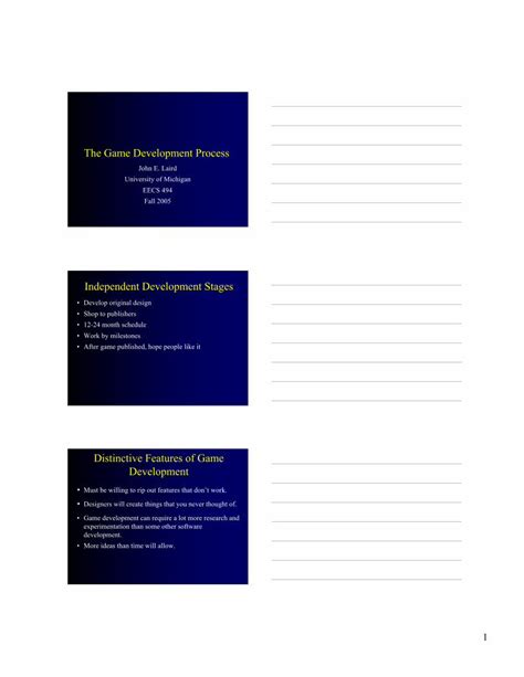 Pdf The Game Development Process Independent Development Stagesmevett