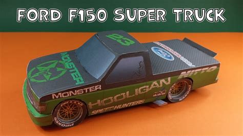 How To Make A Paper Craft Car Paper Craft Car Easy And Simple Ford F
