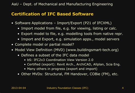 Ppt Industry Foundation Classes Ifc Ifc Ifc Based Software