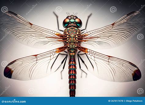 A Dragon Fly With A Lot Of Wings On It S Back Legs And Wings Spread Out