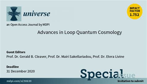 Pdf Advances In Loop Quantum Cosmology Journaluniversespecialissueslqc