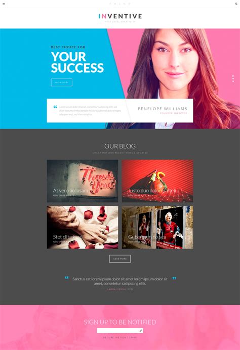 Inventive Creative Single And Multipage Template