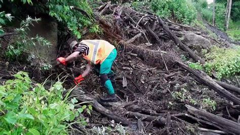 Unclogging Extreme Culvert Blockage Quick Version Youtube