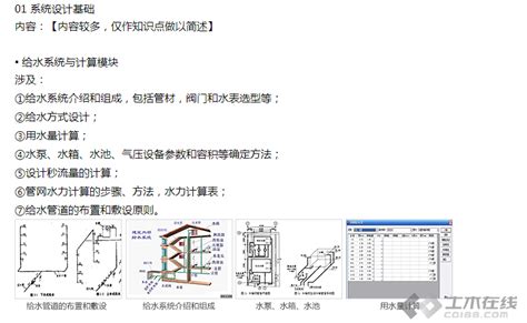 建筑给排水设计 建筑给排水设计实操培训 土木在线