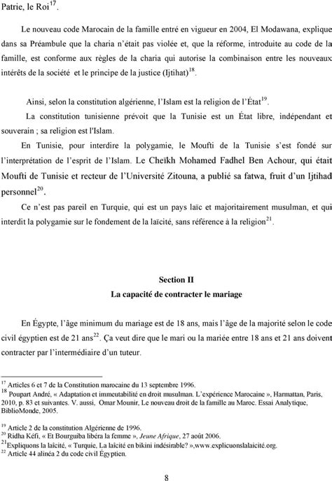 Le Droit De La Famille Dans Le Monde Arabe Entre Les Lois Et La Charia