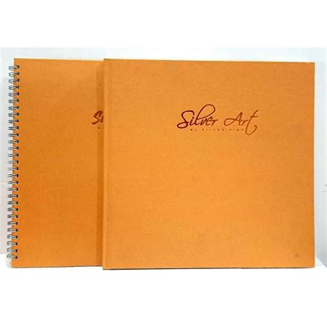 Silver Art สมุดวาดเขียนปกแข็ง ปกแข็งริมลวด Shopee Thailand
