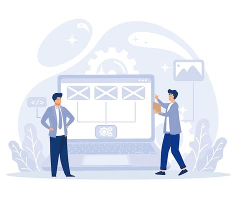 Premium Vector Website Page Interface Conceptnew Account Registration Landing Page Flat Vector