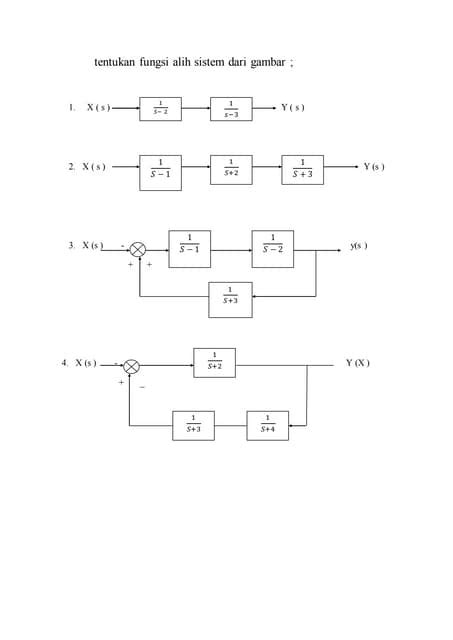 Fungsi Alih Sistem Kontrol Pdf