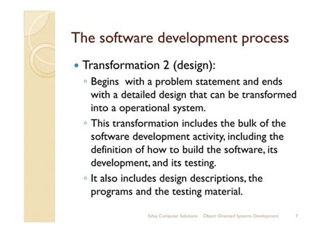 Object Oriented Systems Development Life Cycle Ppt Ppt