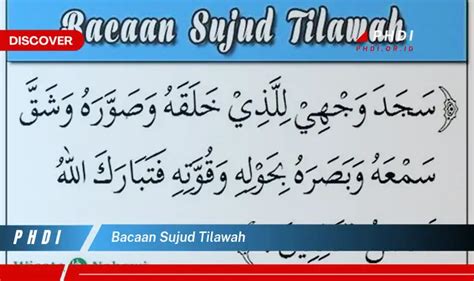 Ketahui Bacaan Sujud Tilawah Yang Bikin Kamu Penasaran