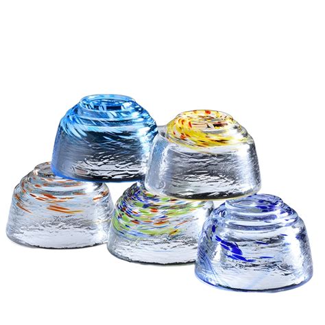 Rainbow Color Glass Sake Cup 60ml Sake Oni