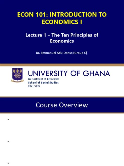 Econ 101 Combined Lecture Slides Pdf Economics Demand