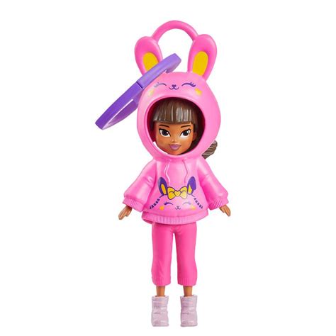 Muñeca Polly Pocket Hoodie Amigos Polly Conejo Pe