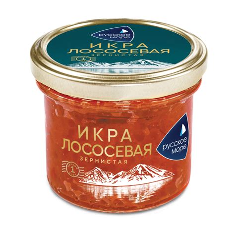 Купить икра лососевая зернистая горбуши русское море 95г стекло с ...