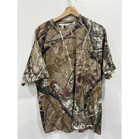 Vintage Camo Real Tree Tee Shirt Mossy Oak Etsy