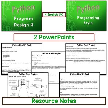 Python Curses French Final Coding Project Editable Resource Package