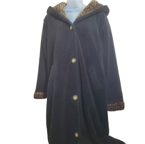 Nils Jackets And Coats Nils Resort Collection Black Plush Midi Maxi Hooded Teddy Coat Poshmark