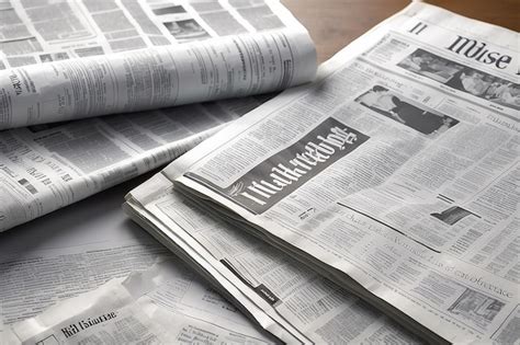 Stock Index Issue On Newspaper Premium Ai Generated Image