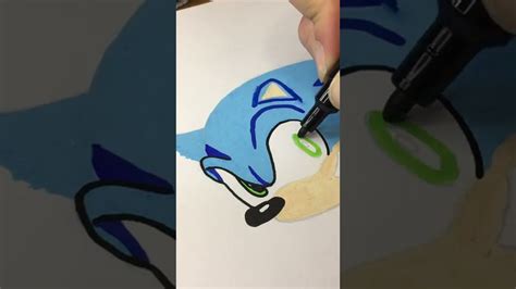 Sonic Drawing Posca Markers Youtube
